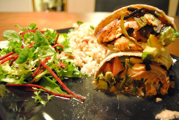 Salmon Burritos - Hungry Healthy Happy