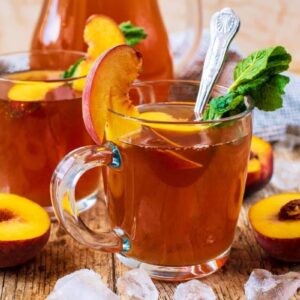Peach Iced Tea - Hungry Healthy Happy