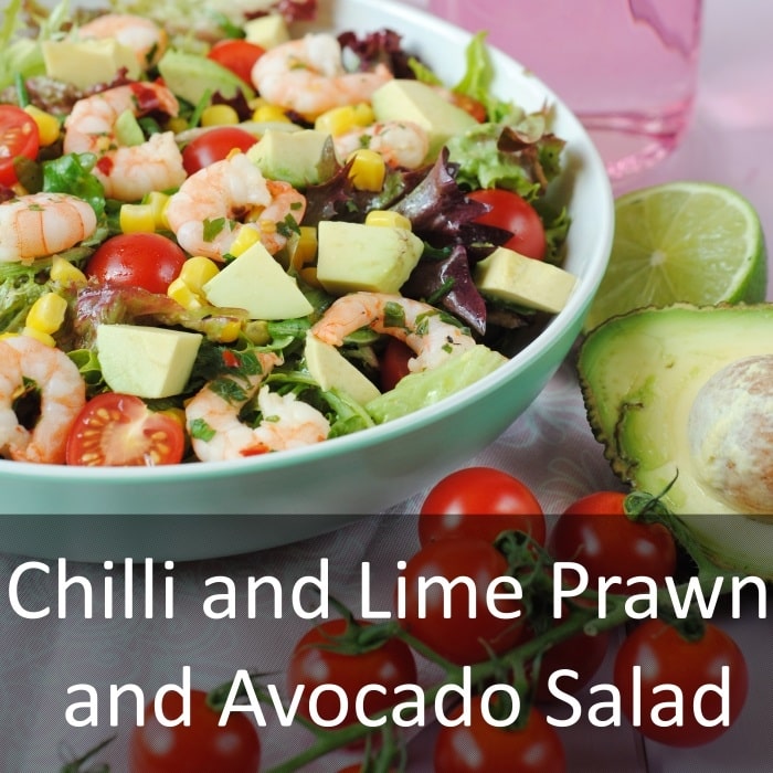 Chilli and Lime Prawn and Avocado Salad - Hungry Healthy Happy